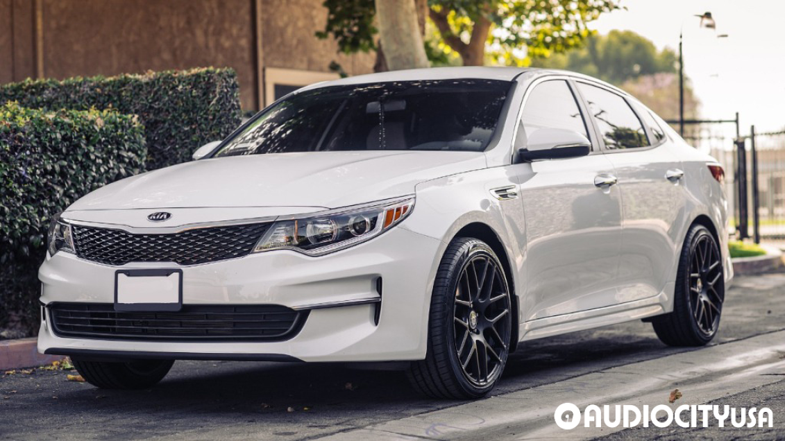 2017 KIA Optima on 19" Curva Wheels C7 Matte Black | Gallery | AudioCityUSA