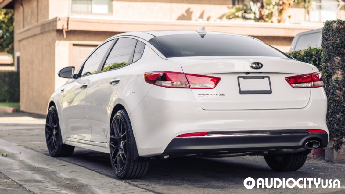 2017 KIA Optima on 19" Curva Wheels C7 Matte Black | Gallery | AudioCityUSA
