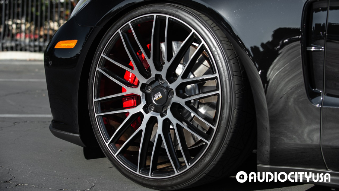 2017 Porsche Panamera on 22" Savini Wheels BM13 Gloss Black with DDT ...