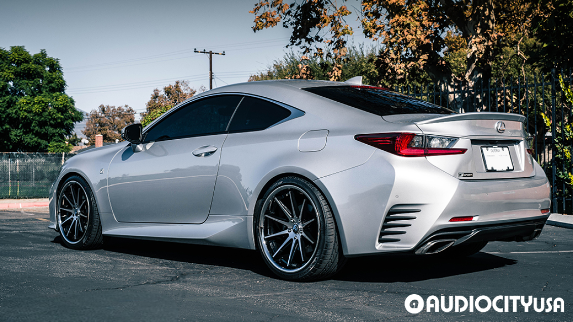 2016 Lexus RC Series on 20" Rohana Wheels RC10 Machined Black | Gallery ...