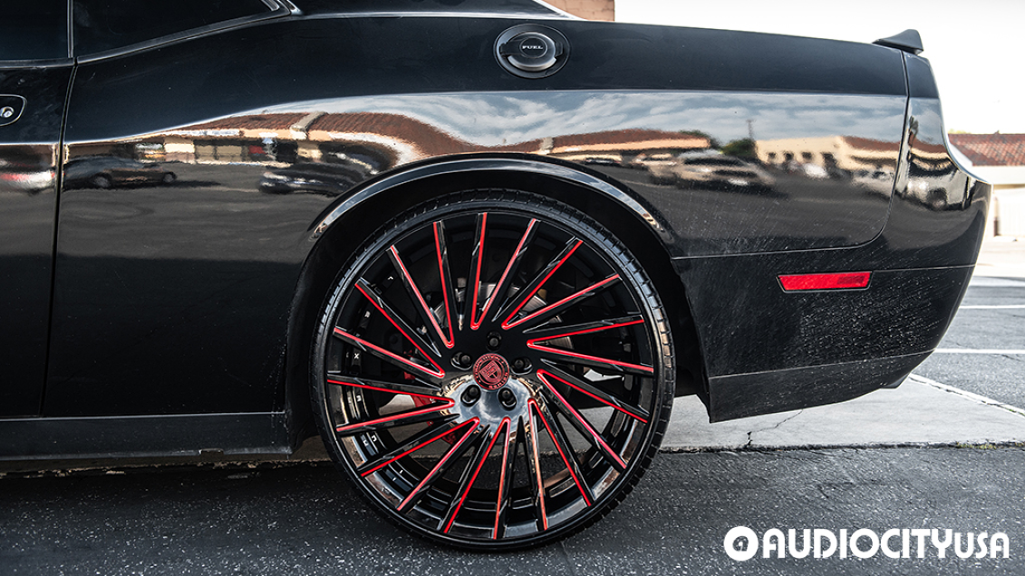 2010 Dodge Challenger SRT on 24" Lexani Wheels Wraith Custom Finish ...