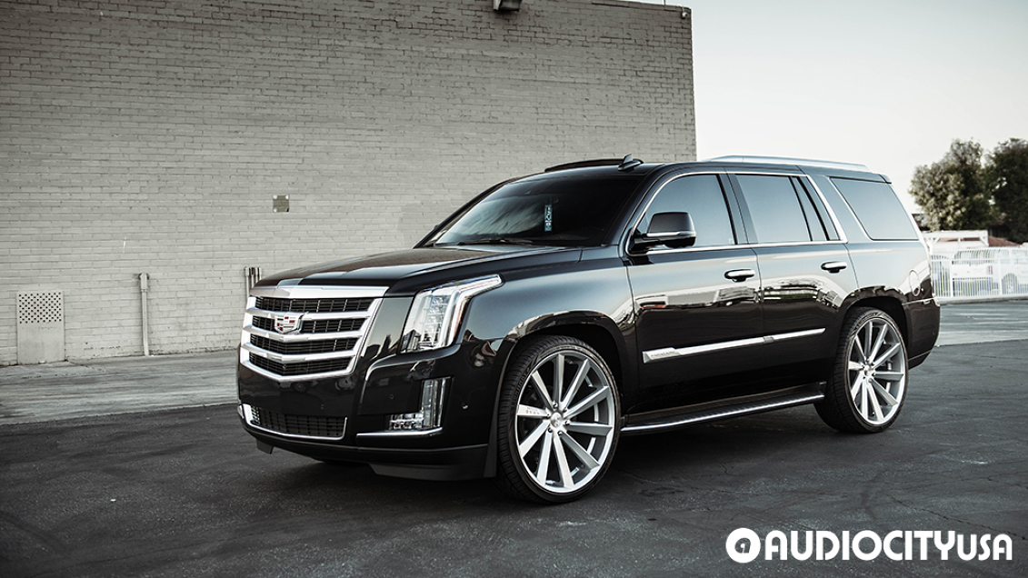 2019 Cadillac Escalade on 26" Koko Kuture Wheels Kapan Gloss Silver ...