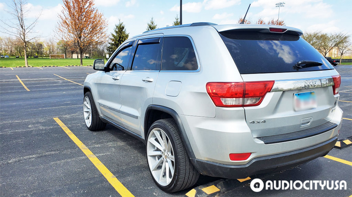 2011 Jeep Grand Cherokee on 22" Koko Kuture Wheels Kapan Silver ...