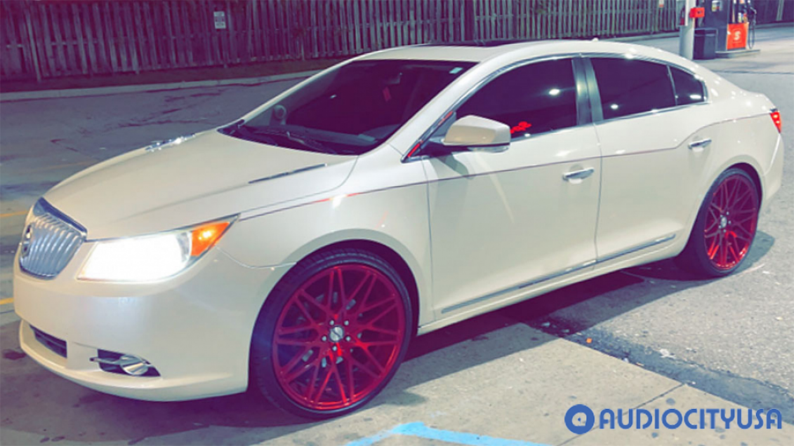 2011 Buick LaCrosse on 22" Swift Wheels Formula Candy Red | Gallery ...