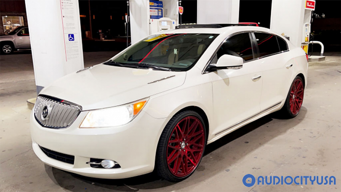 2011 Buick LaCrosse on 22" Swift Wheels Formula Candy Red | Gallery ...