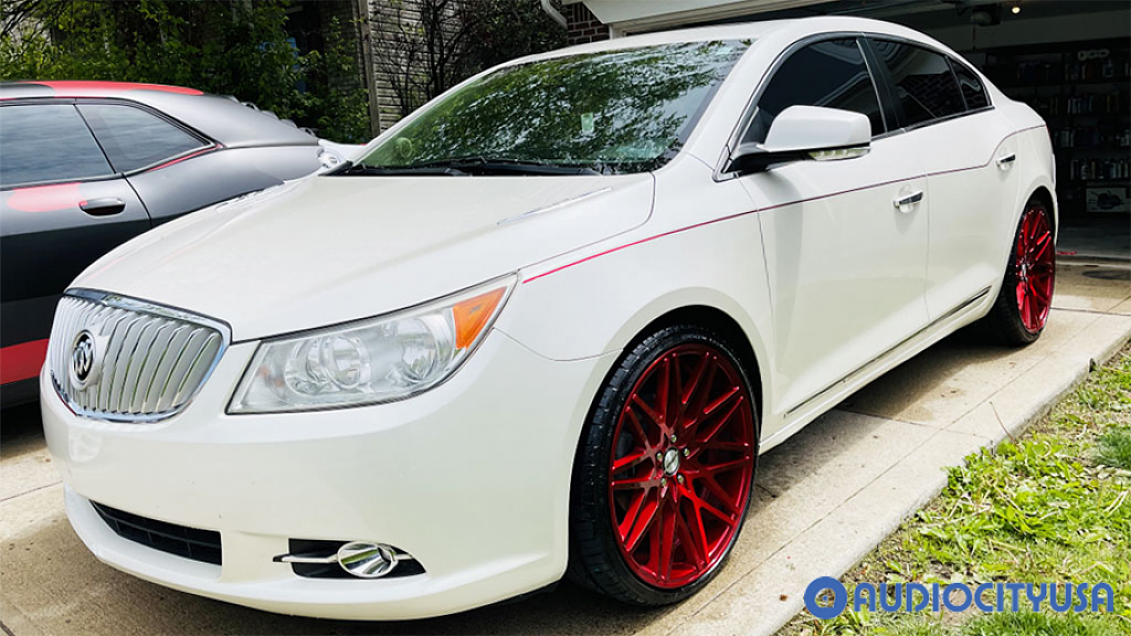 2011 Buick LaCrosse on 22" Swift Wheels Formula Candy Red | Gallery ...