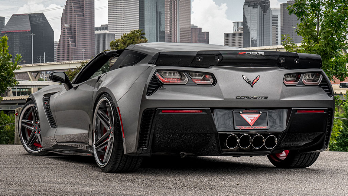 2019 Chevrolet Corvette on 20" Ferrada Wheels CM1 Matte Graphite with ...