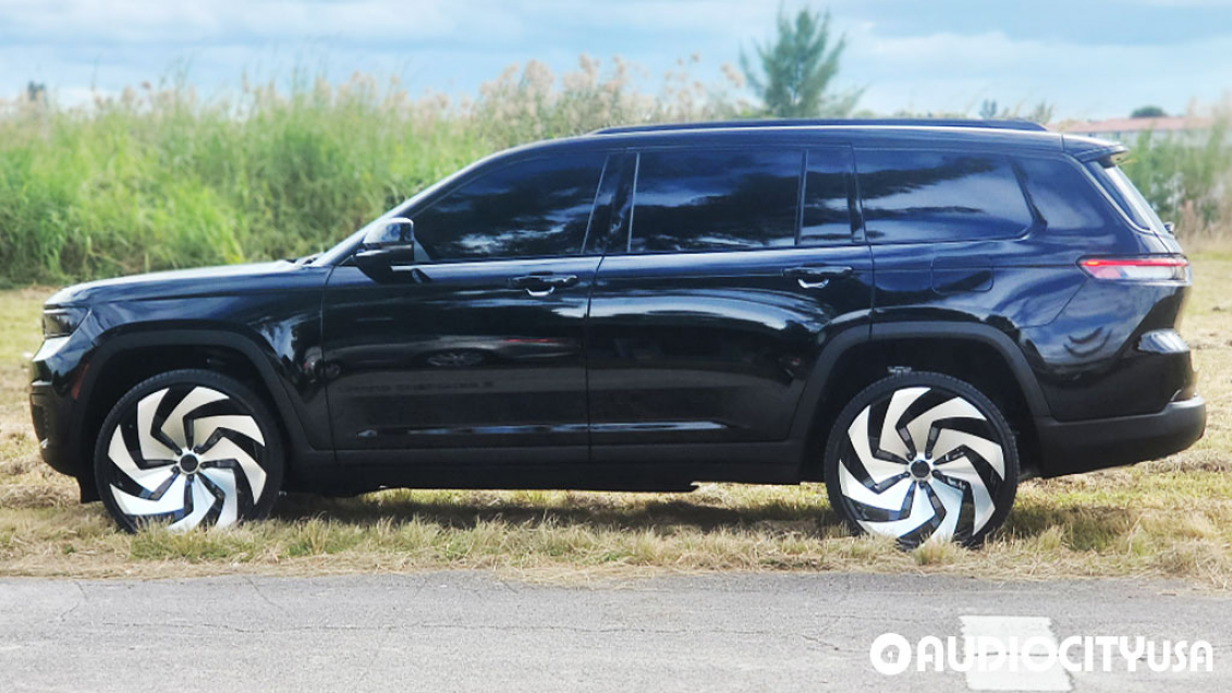 2021 Jeep Grand Cherokee on 24" Xcess Wheels X04 Black Machined ...