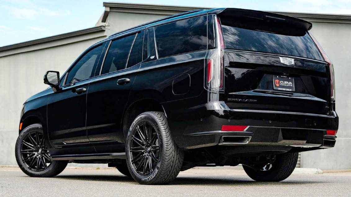 2021 Cadillac Escalade on 22" Curva Wheels C48 Gloss Black | Gallery ...