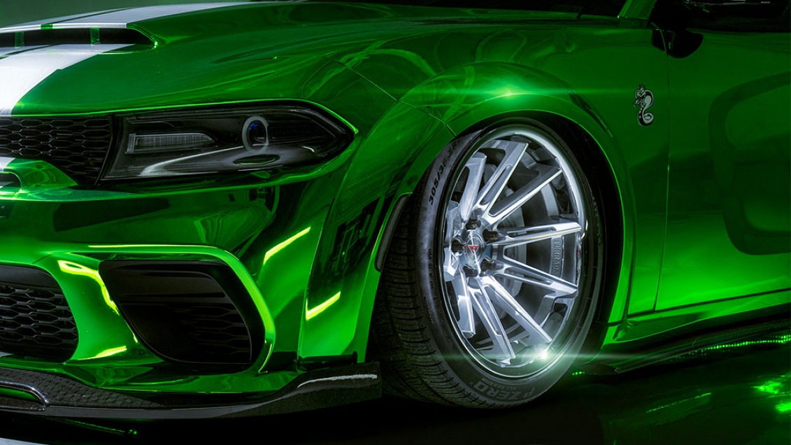 2020 Dodge Charger SRT Widebody on 20" Ferrada Wheels CM2 Silver ...