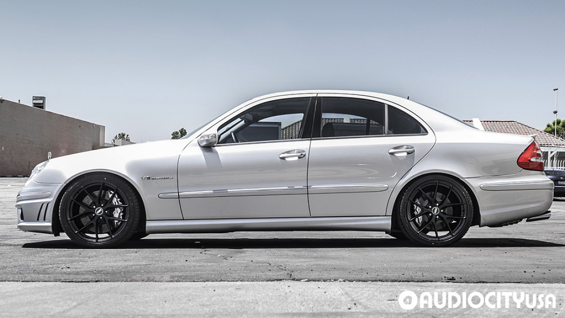 2004 Mercedes-AMG E-Class AMG on 19" ESR Wheels RF2 Matte Black ...