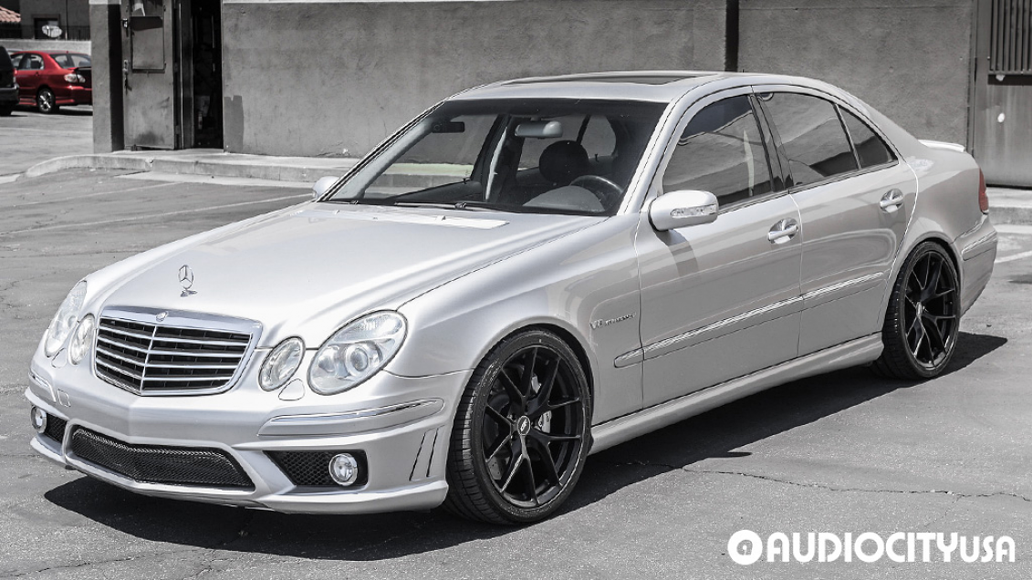2004 Mercedes-AMG E-Class AMG on 19" ESR Wheels RF2 Matte Black ...