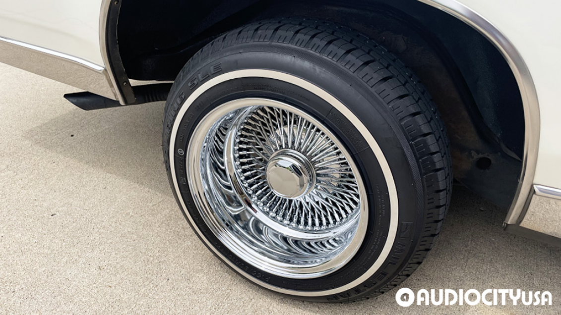 1988 Oldsmobile Cutlass Supreme on 13" LA Wire Wheels Reverse 100-Spoke ...