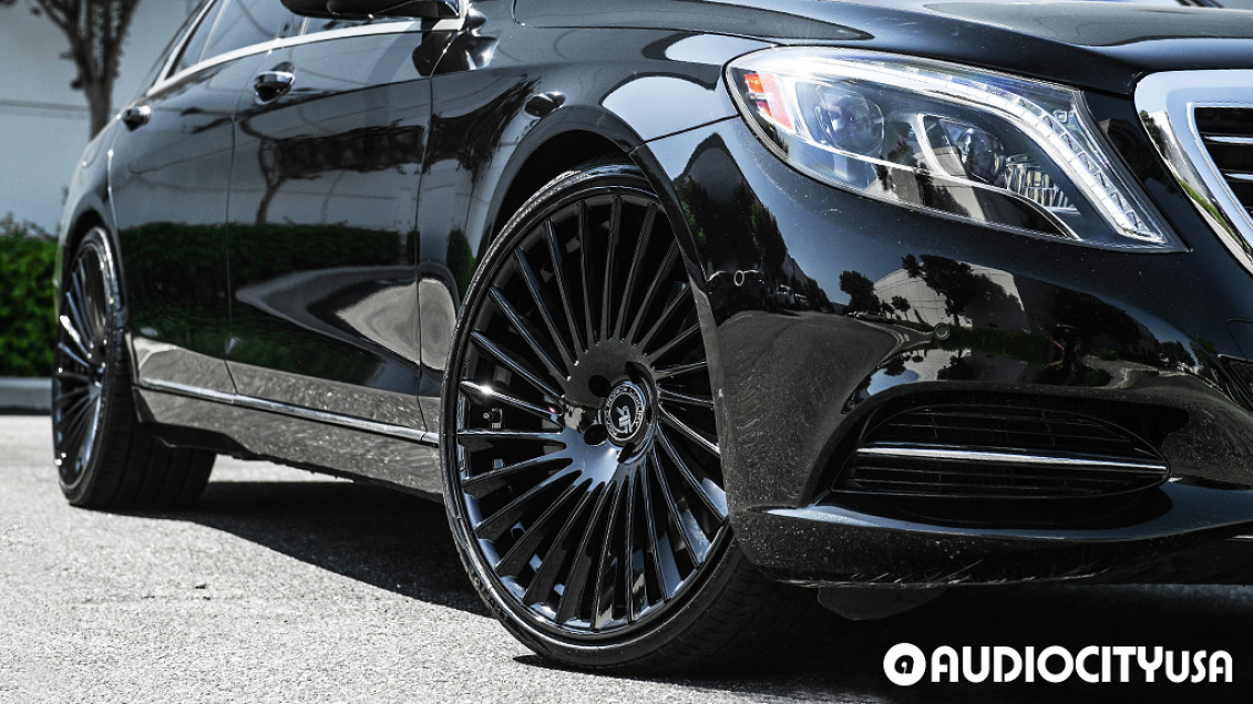 2016 Mercedes-Benz S-Class on 22" Road Force Wheels RF23 Gloss Black | Gallery | AudioCityUSA
