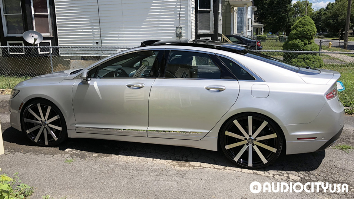 2017 Lincoln MKZ on 22" Velocity Wheels VW12 Black Machined | Gallery | AudioCityUSA