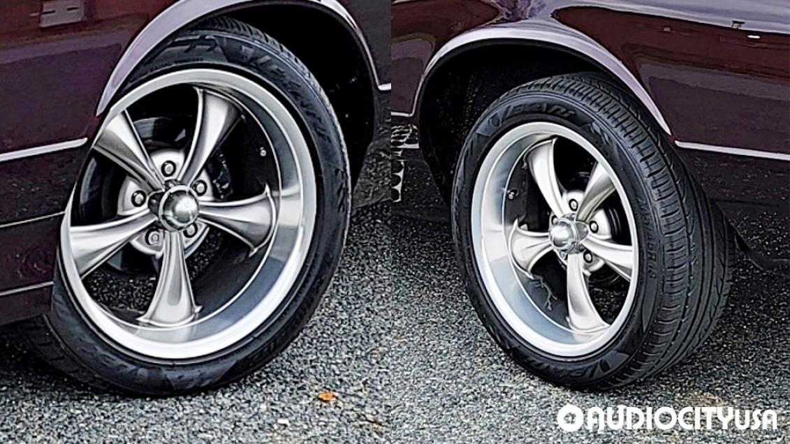 1986 Chevrolet Monte Carlo on 17" Ridler Wheels 695 Grey with Machined ...