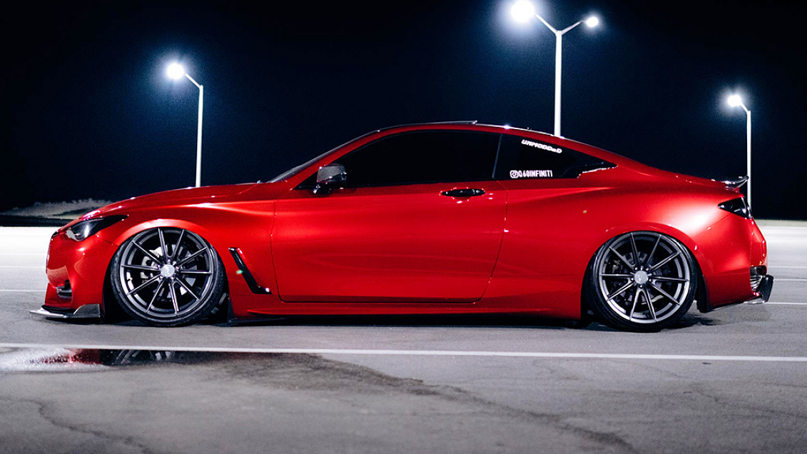 2021 Infiniti Q60 on 20" Curva Wheels C46 Gunmetal | Gallery | AudioCityUSA