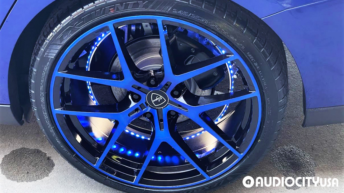 2023 Honda Accord on 20" Elegant Wheels E017 Gloss Black with Candy ...