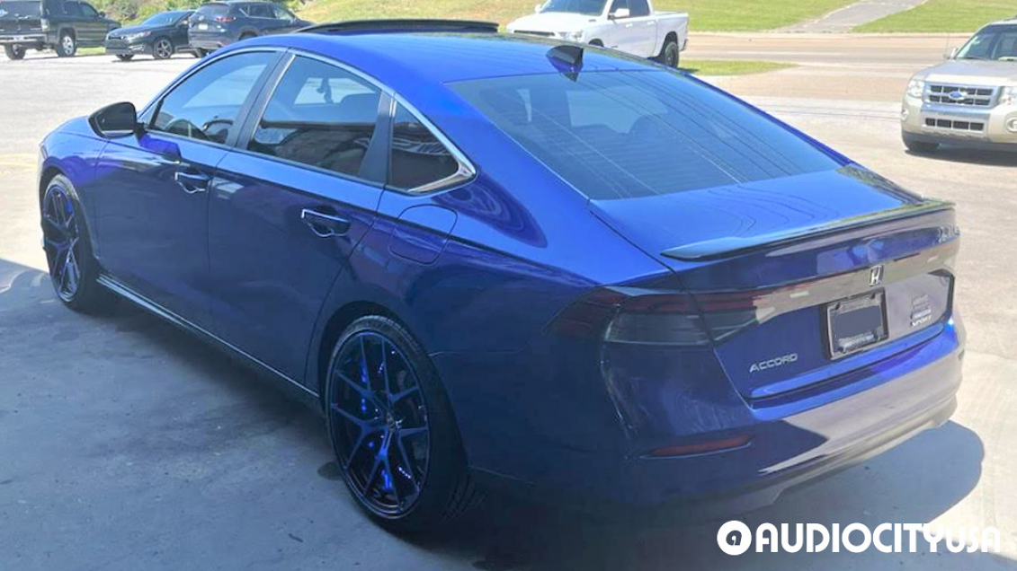2023 Honda Accord on 20" Elegant Wheels E017 Gloss Black with Candy ...
