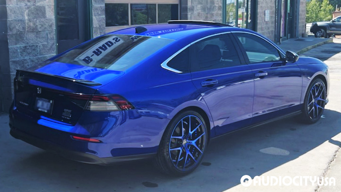 2023 Honda Accord on 20" Elegant Wheels E017 Gloss Black with Candy ...