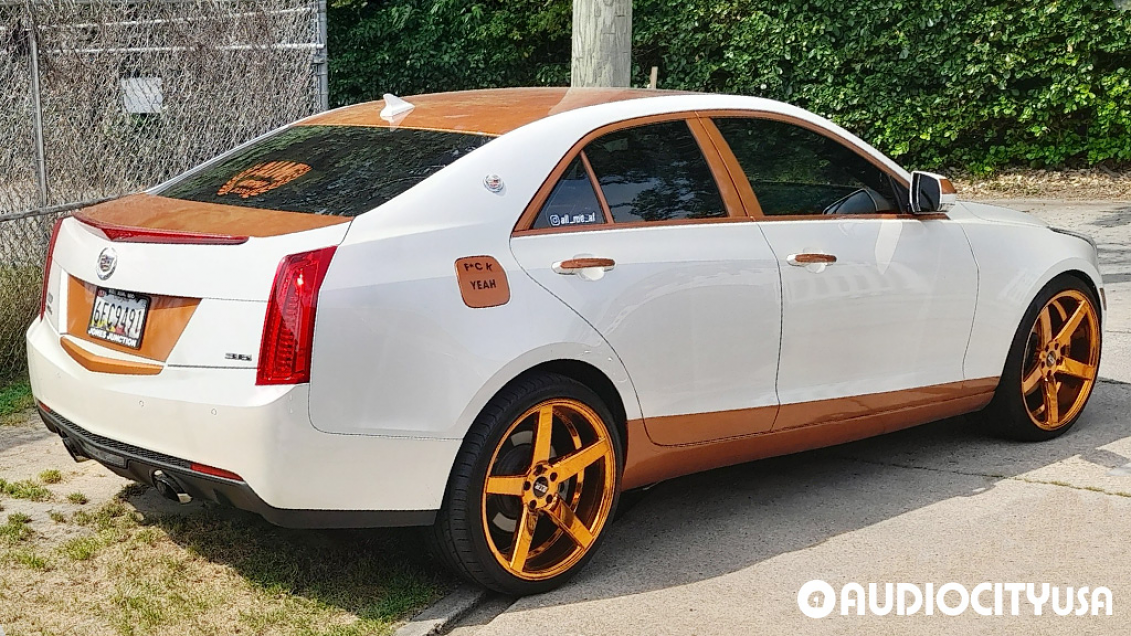 2013 Cadillac ATS on 20" STR Wheels 607 Candy Copper | Gallery ...