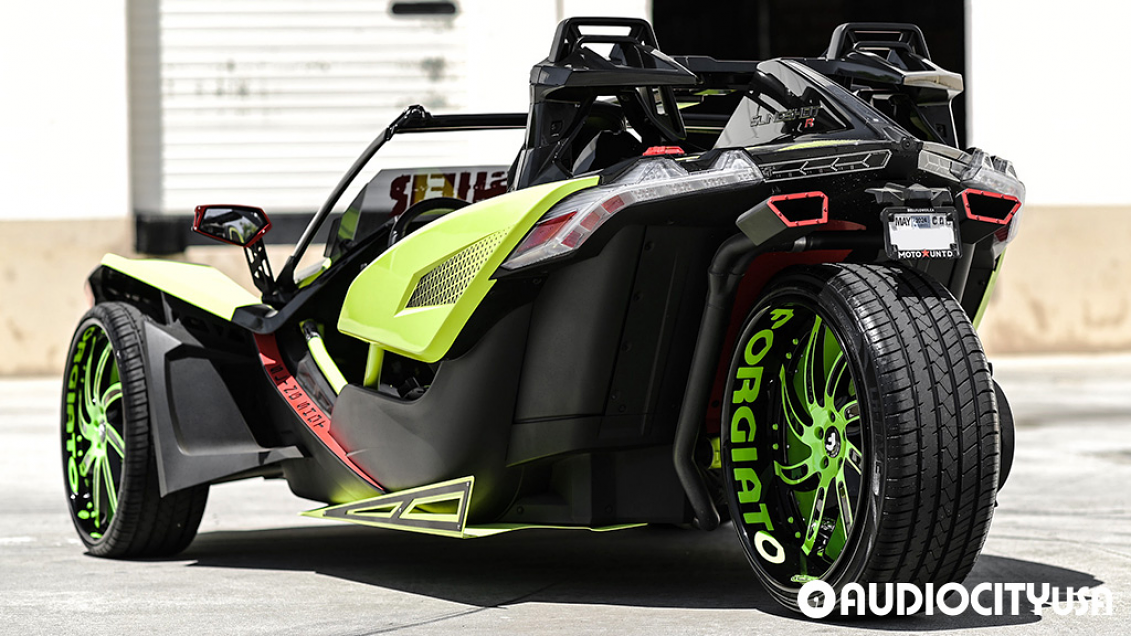 2021 Polaris Slingshot on 24" Forgiato Wheels Azioni Custom 2 Tone Face ...