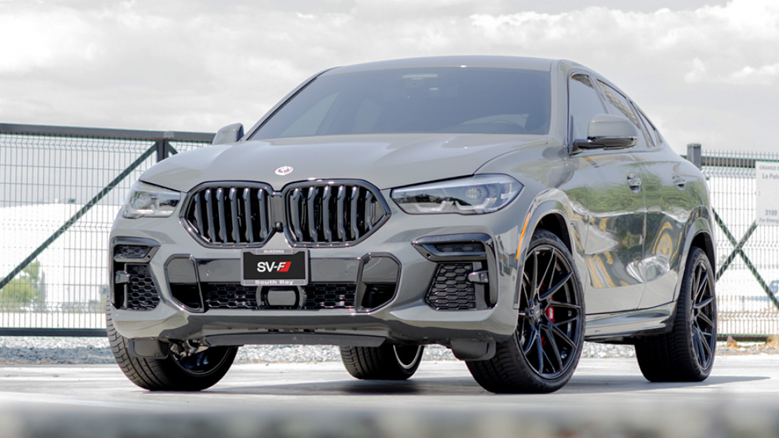 2022 BMW X6 on 22" Savini Wheels SV-F6 Gloss Black | Gallery | AudioCityUSA