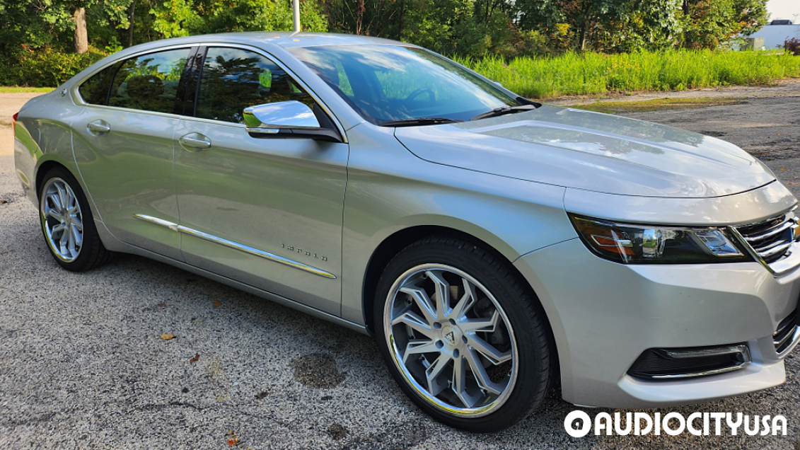2019 Chevrolet Impala on 20" Azad Wheels AZ1101 Semi Brushed with ...