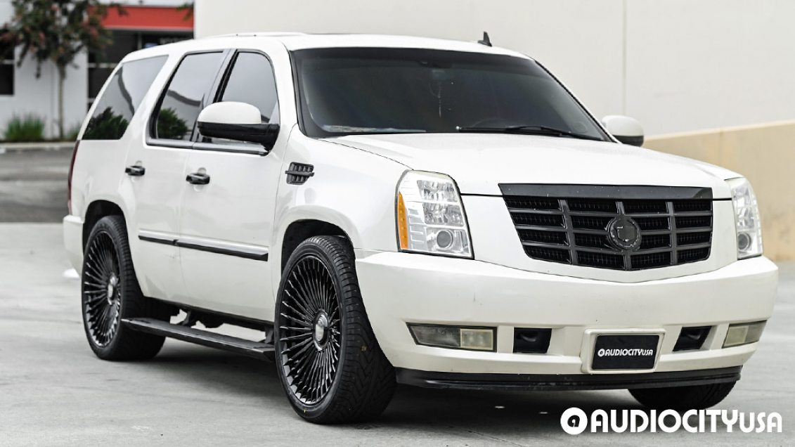 2014 Cadillac Escalade on 24" Giovanna Wheels Tulum Gloss Black ...