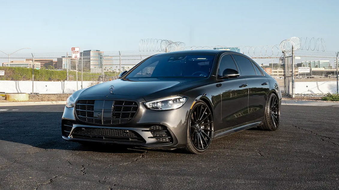 2022 Mercedes-Benz S-Class on 22" Touren Wheels TR92 3292 Gloss Black ...