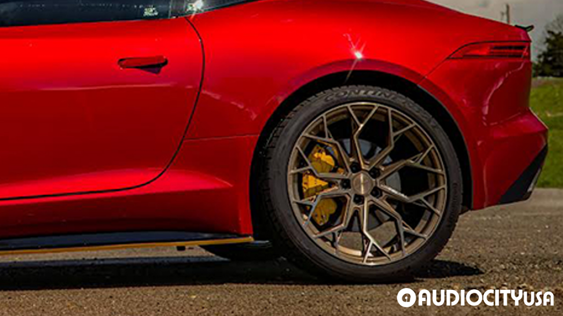 2016 Jaguar F-Type on 20" Stance Wheels SF10 Brushed Dual Bronze ...