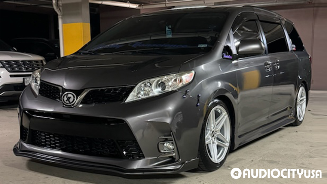 2018 Toyota Sienna on 19" ESR Wheels RF15 Brushed Silver | Gallery ...