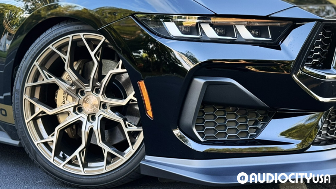 2024 Ford Mustang on 20" Stance Wheels SF10 Brushed Dual Bronze ...