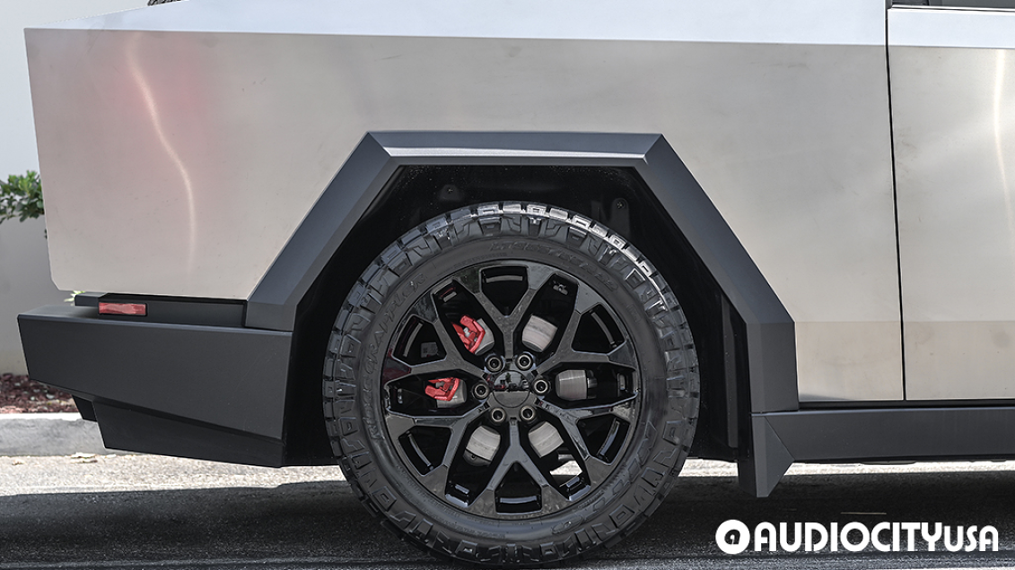 2024 Tesla Cybertruck on 22" OEM Replica Wheels FR 59 - Chevy Snowflake ...