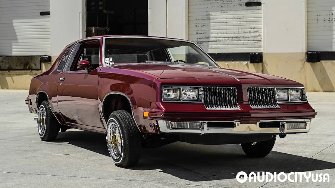 1984 Oldsmobile Cutlass on 13" LA Wire Wheels Reverse 100-Spoke ...