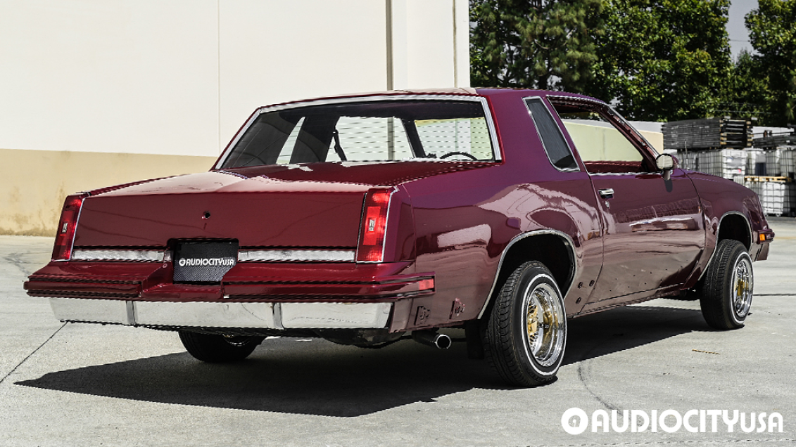 1984 Oldsmobile Cutlass on 13" LA Wire Wheels Reverse 100-Spoke ...