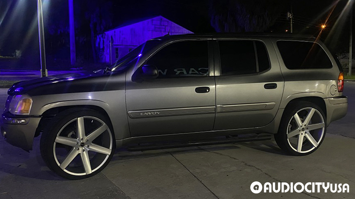 2005 GMC Envoy on 26" Strada Wheels Coda Silver Brushed | Gallery ...