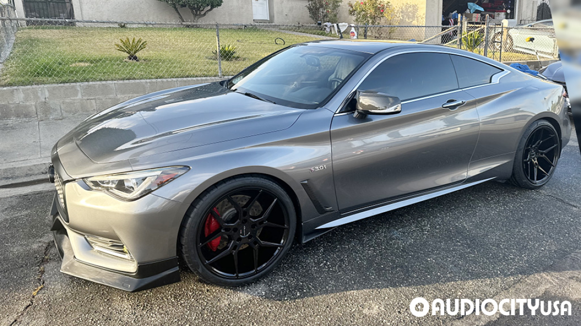 2017 Infiniti Q60 on 20" Giovanna Wheels Haleb Gloss Black | Gallery ...