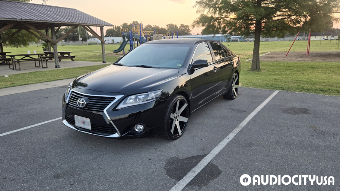 2010 Toyota Camry on 20" Strada Wheels Coda Gloss Black Machined ...