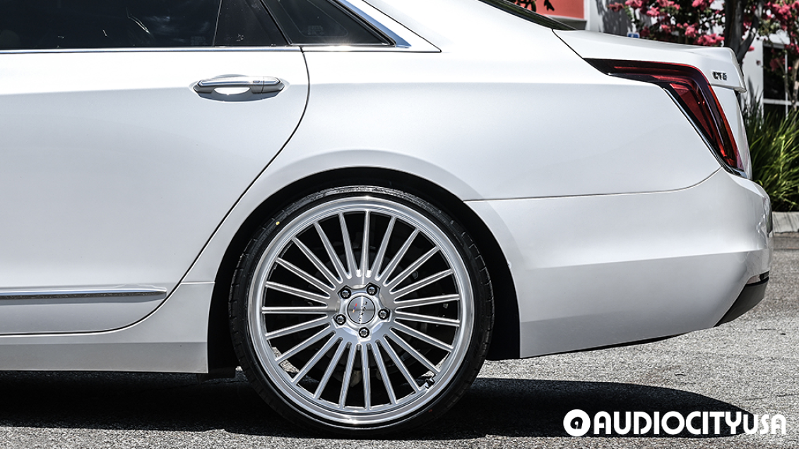 2016 Cadillac CT6 on 22" Koko Kuture Wheels Parlato Gloss Silver with ...