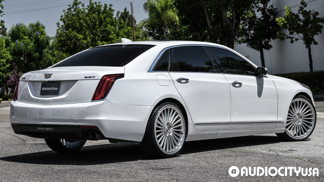 2016 Cadillac CT6 on 22" Koko Kuture Wheels Parlato Gloss Silver with Polished Lip | Gallery ...