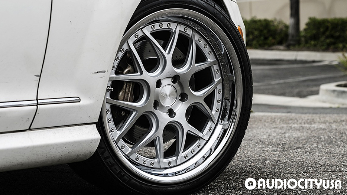 2011 Mercedes-Benz S-Class on 20" Rennen Wheels CSL 2 Silver with ...