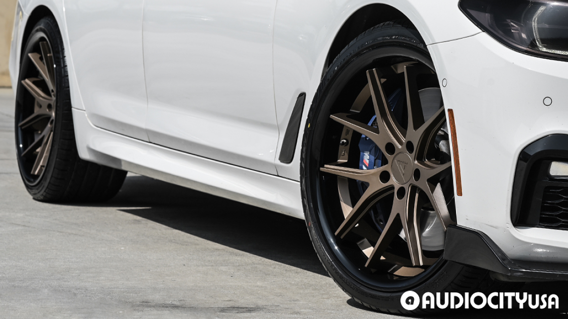 2017 BMW 5 Series on 20" Ferrada Wheels FR2 Matte Bronze with Gloss ...