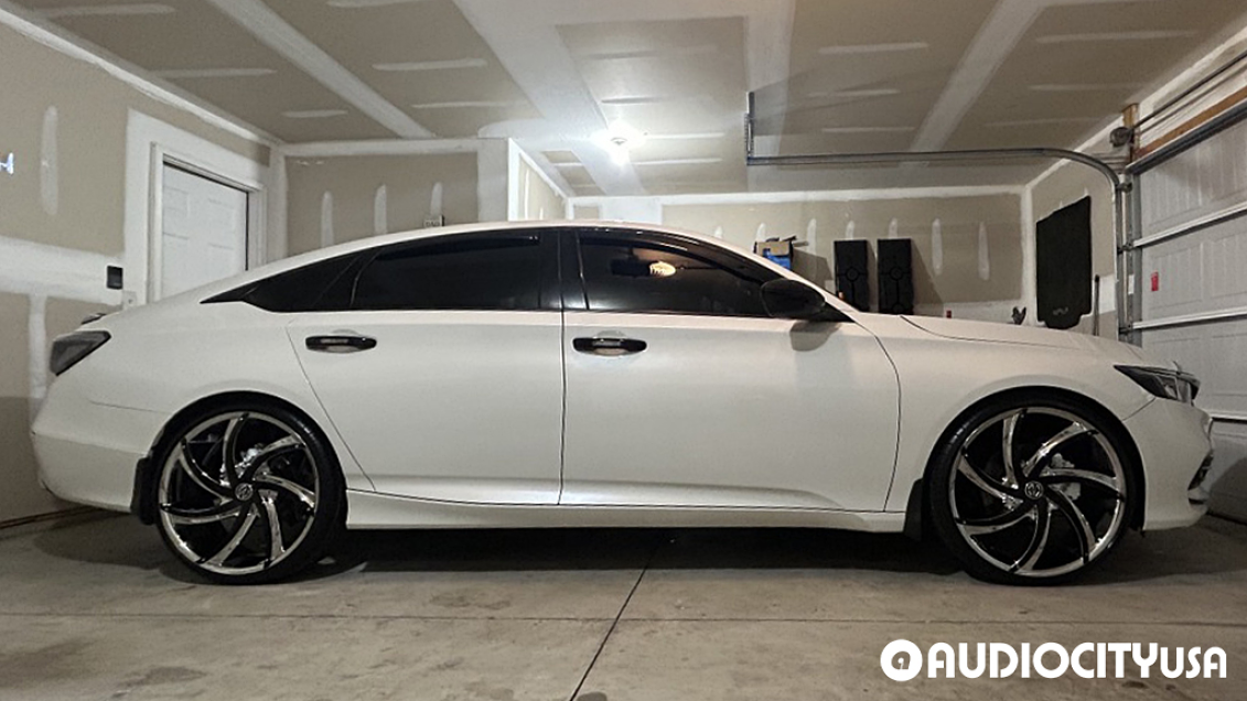 2018 Honda Accord on 22" Massiv Wheels 920 Turbino Chrome with Black ...