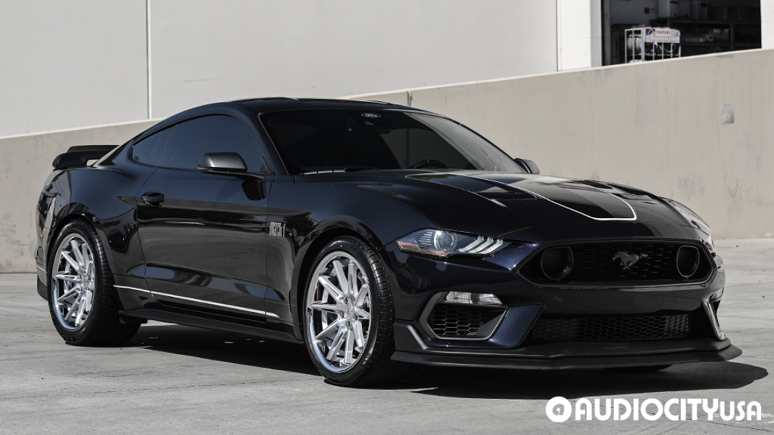 2023 Ford Mustang Mach 1 on 20" Ferrada Wheels CM2 Silver Machine with ...