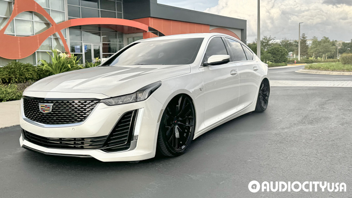 2023 Cadillac CT5 on 20" Ferrada Wheels F8-FR9 Obsidian Black | Gallery | AudioCityUSA