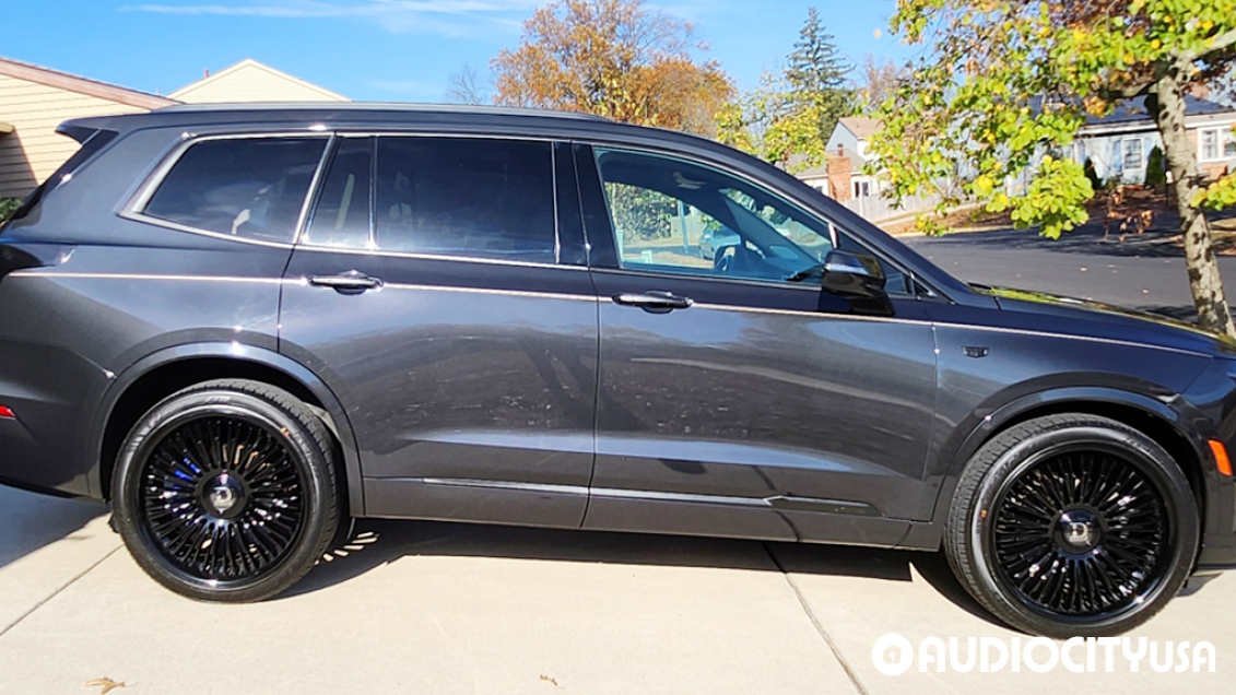 2020 Cadillac XT6 on 22" Dolce Luxury Wheels Razzo Gloss Black ...
