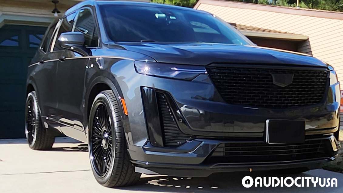 2020 Cadillac XT6 on 22" Dolce Luxury Wheels Razzo Gloss Black ...