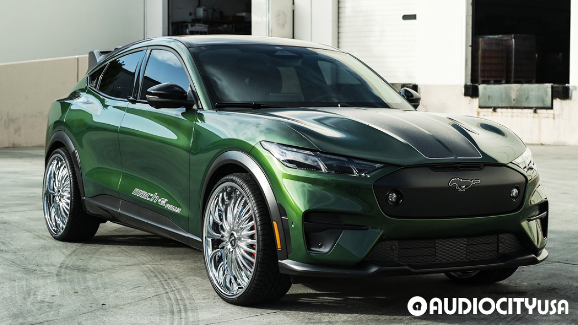 2024 Ford Mustang Mach-E on 24" Dub Wheels Suave S140 Chrome | Gallery ...