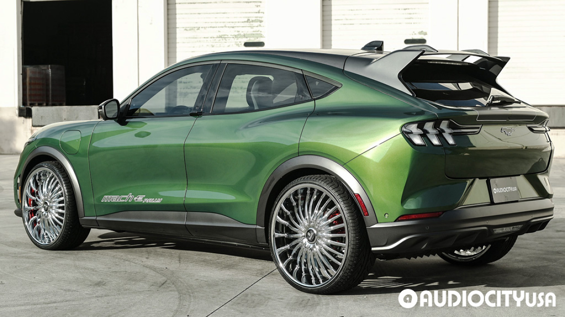 2024 Ford Mustang Mach-E on 24" Dub Wheels Suave S140 Chrome | Gallery ...
